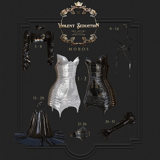 Second Life Marketplace - Violent Seduction - Moros Harness - Legacy (Lavender)